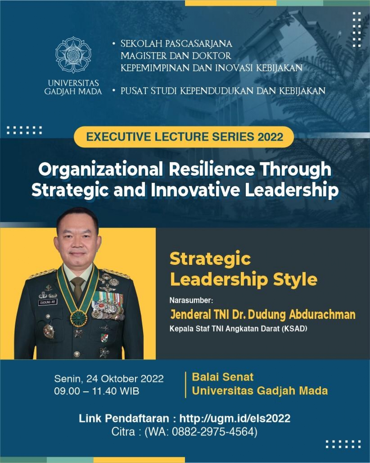 Executive Lecture Series 5: “Organizational Resilience through Strategic and Innovative ...