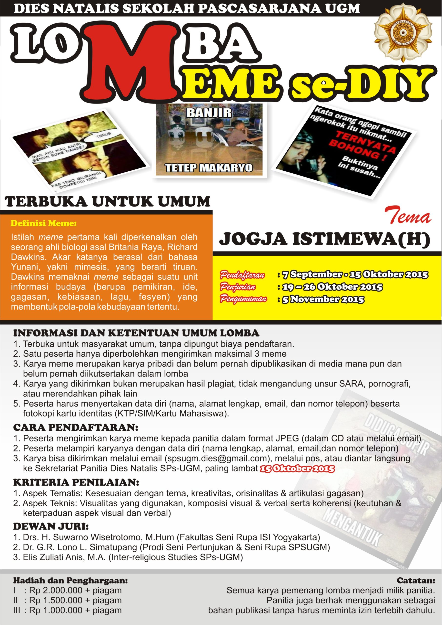 Lomba Meme se-DIY – Sekolah Pascasarjana