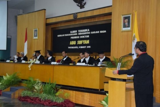 Ujian Terbuka Doktor, Abu Sufyan, Kajian Timur Tengah – Sekolah Pascasarjana