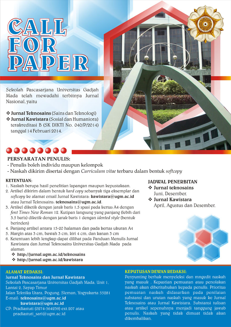 Call For Paper – Sekolah Pascasarjana