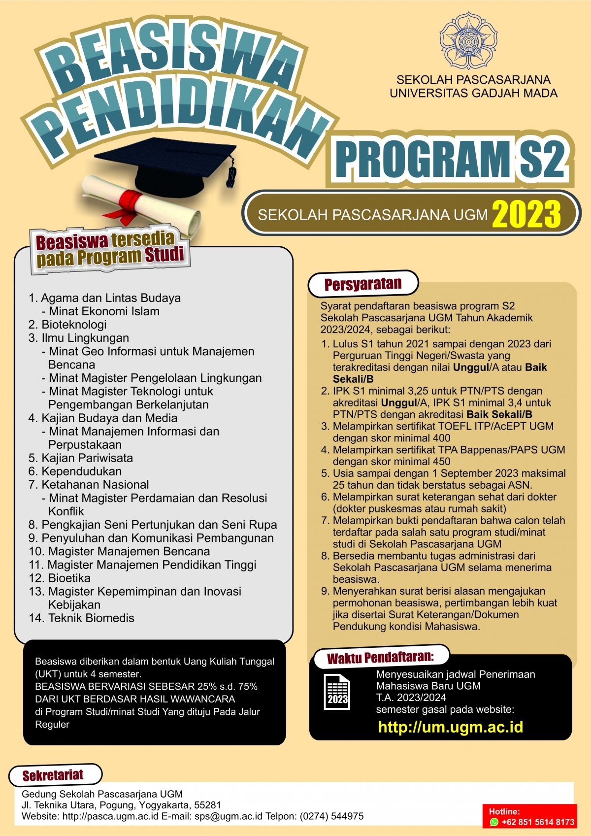 Bantu Mahasiswa Keterbatasan Ekonomi, SPs Luncurkan Beasiswa – Sekolah Pascasarjana