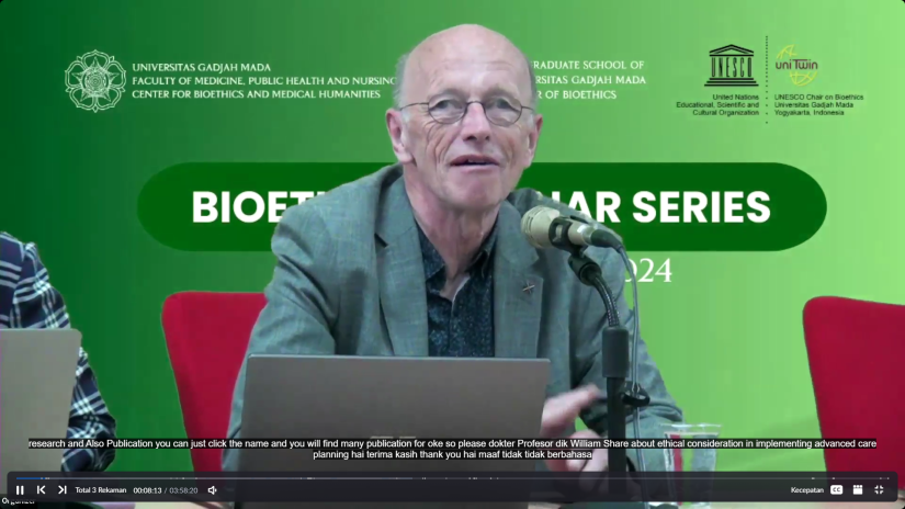 Bioethics Program Discussion on Implementing (Advance Care Planning (ACP) Challenges – Sekolah ...